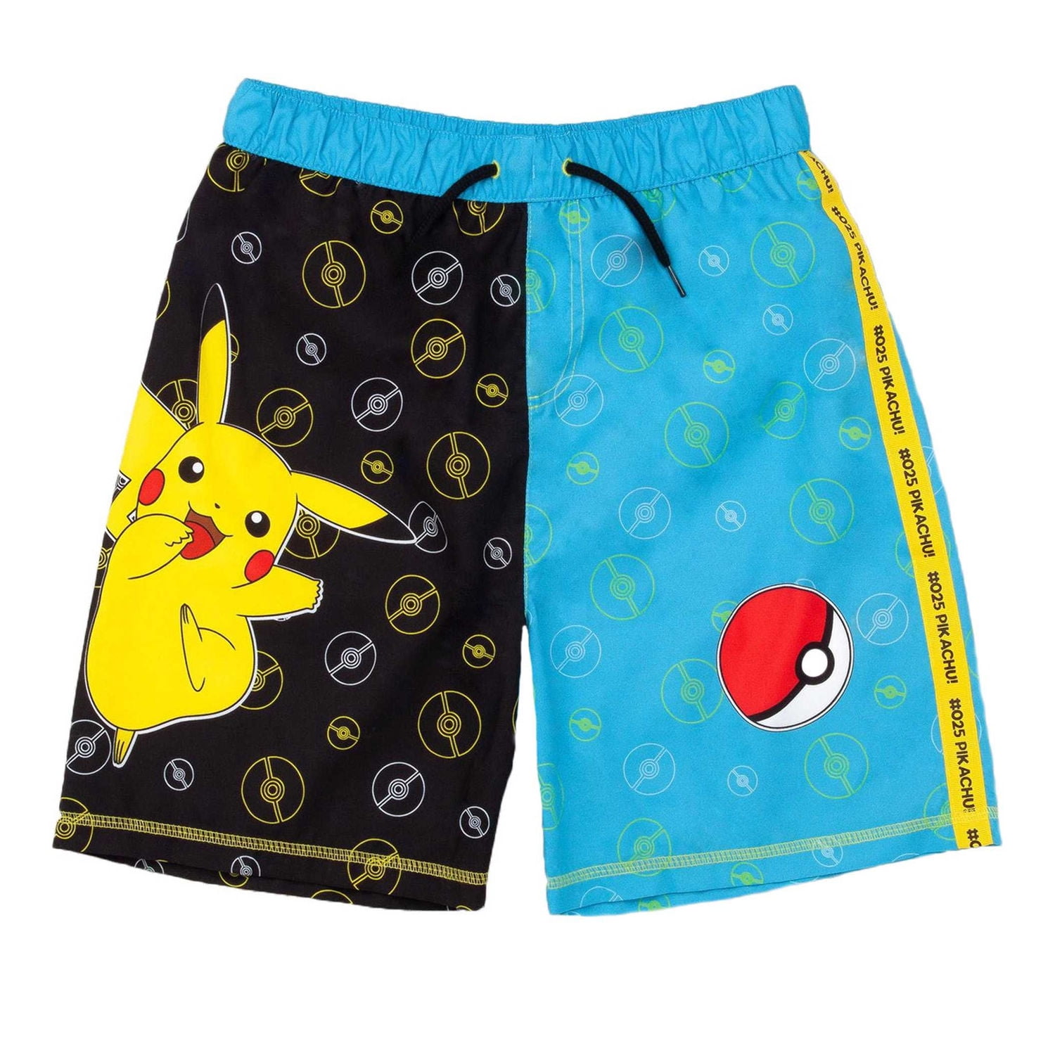Click here for Pokémon Pokemon Boys Pikachu Pokeball Swim Shorts... prices