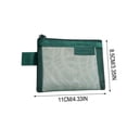 EBCUE Small Mesh Zipper Pouch Bags with Handle 4.5*3.5 Inches 5 Colors ...