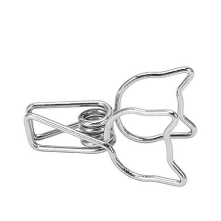 Binder Clips, Paper Clamps Cat Shape Hollow Cute Cartoon For Clothing ...