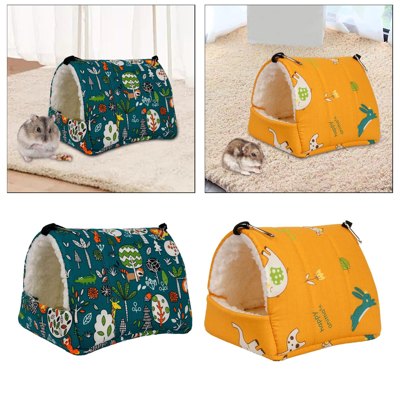 2x Soft Hamster Hammock Bed Sleeping Hamster DEN Hanging for Salvador ...