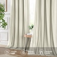 Blackout Curtains for Bedroom, Double Layer Blue Curtains, Black Out ...