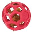 JW Hol-ee Roller Dog Toy, Small 3 inch, Fetch Treat Dispenser Rubber ...