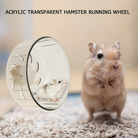 Clairlio Roue de hamster acrylique transparente exécutant des roues d ...