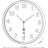Alba - Horextra Large Outdoor Clock - Silver - Walmart.com