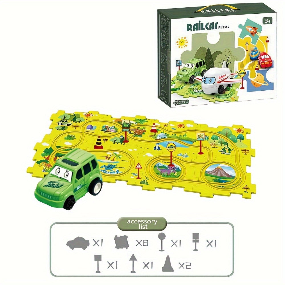 Click here for Grm New Rail Car Puzzle Game Set  Cute Car And Flo... prices