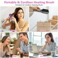 JUUTREN Hair Straightener Brush, Cordless Heated Comb, 4 Temp Settings ...