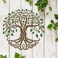 Tree of Life Pattern Stencils Decoration Template (15x15 inch) Plastic ...