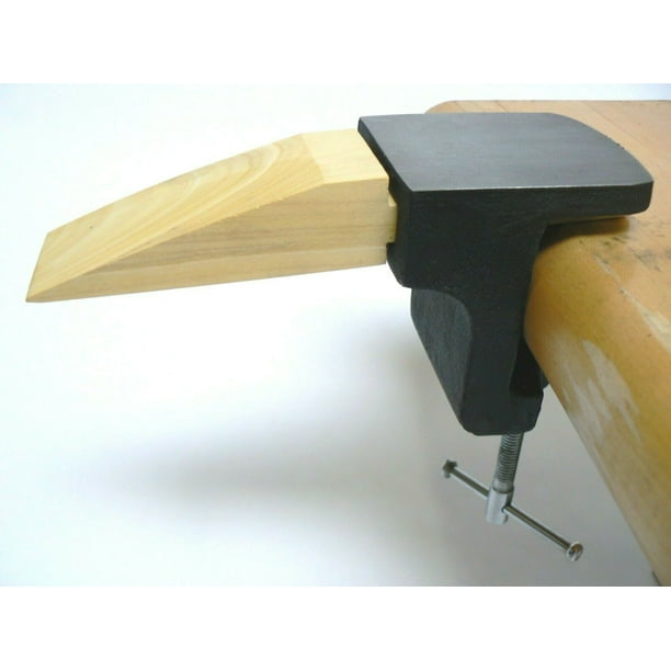 Jewelry Making Bench Pin Anvil Wood Peg with Clamp Steel Block Jeweler ...