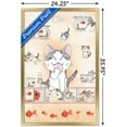 Chi Cat Wall Poster, 22.375" x 34", Framed - Walmart.com