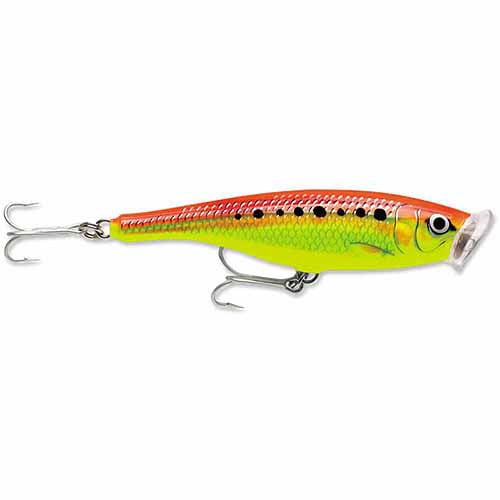 Rapala Skitter Pop Saltwater 12 Fishing Lure - Fire Chartreuse ...