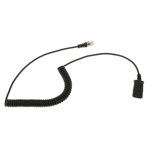 Quick Disconnect Teleph Headset Adapter Cable Headset to Teleph Plug ...