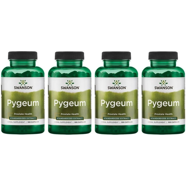 Swanson Pygeum - Standardized Extract 125 mg 100 Caps 4 Pack - Walmart.com