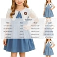 ATOGUTA Girls Denim Dress Blue Ruffle Denim Dresses Cute Birthday Party ...