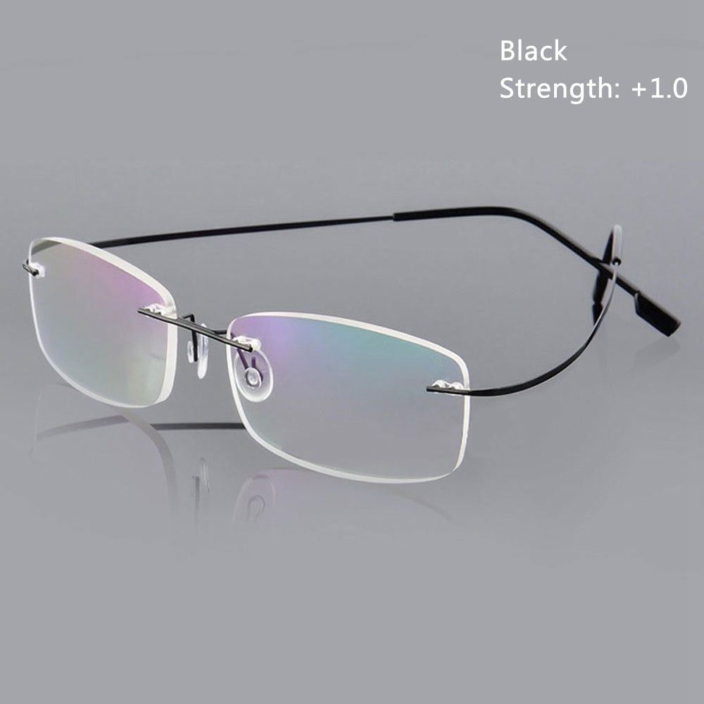 Elder Spectacles Ultralight Rectangular Memory Titanium Reading Glasses ...