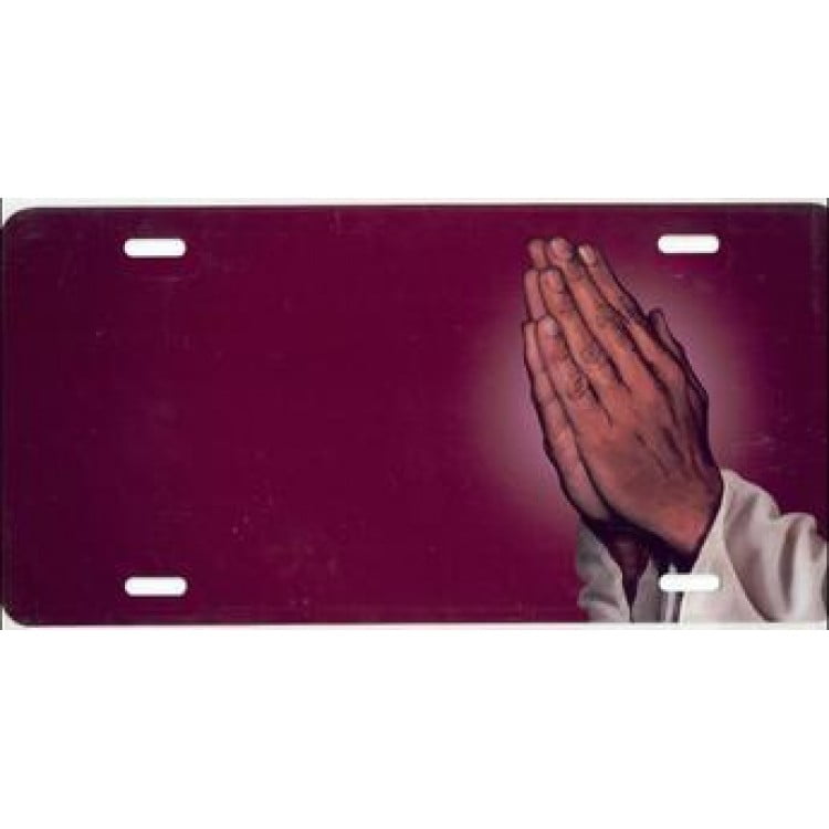 Praying Hands (Burgundy) License Plate | Walmart Canada