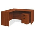 HON 10700 Series Double Pedestal Desk for Home Office, Cognac Finish, 1 ...