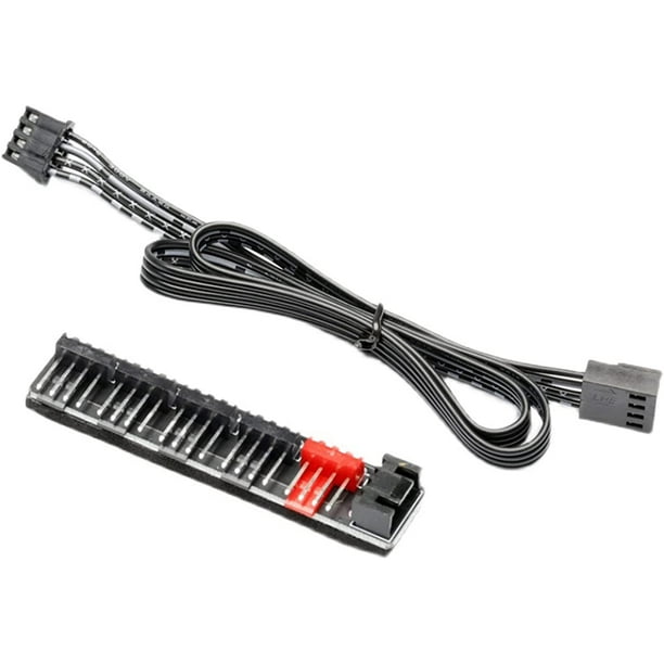40cm 1 to 5 Way 4-pins PWM Fan Hub Computer CPU Cooler PC Chasis ...