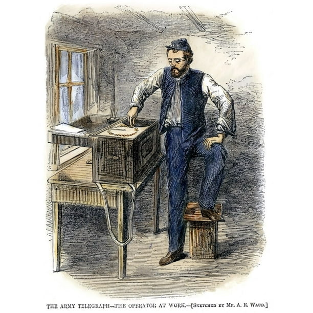 Civil War Telegraph 1863 Na Telegrapher Of The Army Of The Potomac