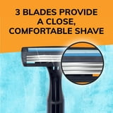 BIC Comfort 3 Disposable Men's Razor, 3 Blade Razor for a Comfortable ...