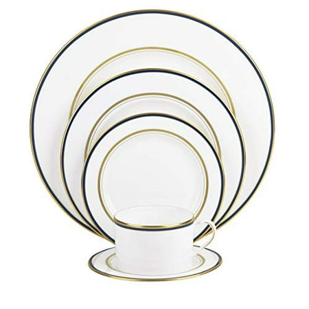 kate spade new york Library Lane 5-Piece Dinnerware Place Setting, Navy ...