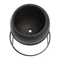 K-Cliffs Black Round Cement Succulents Container 5.6 inch Minimalistic ...