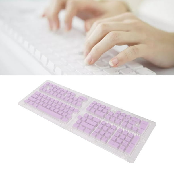 PBT Keycaps, 129 Keys Translucent Pudding Keycaps OEM Height Doubleshot ...