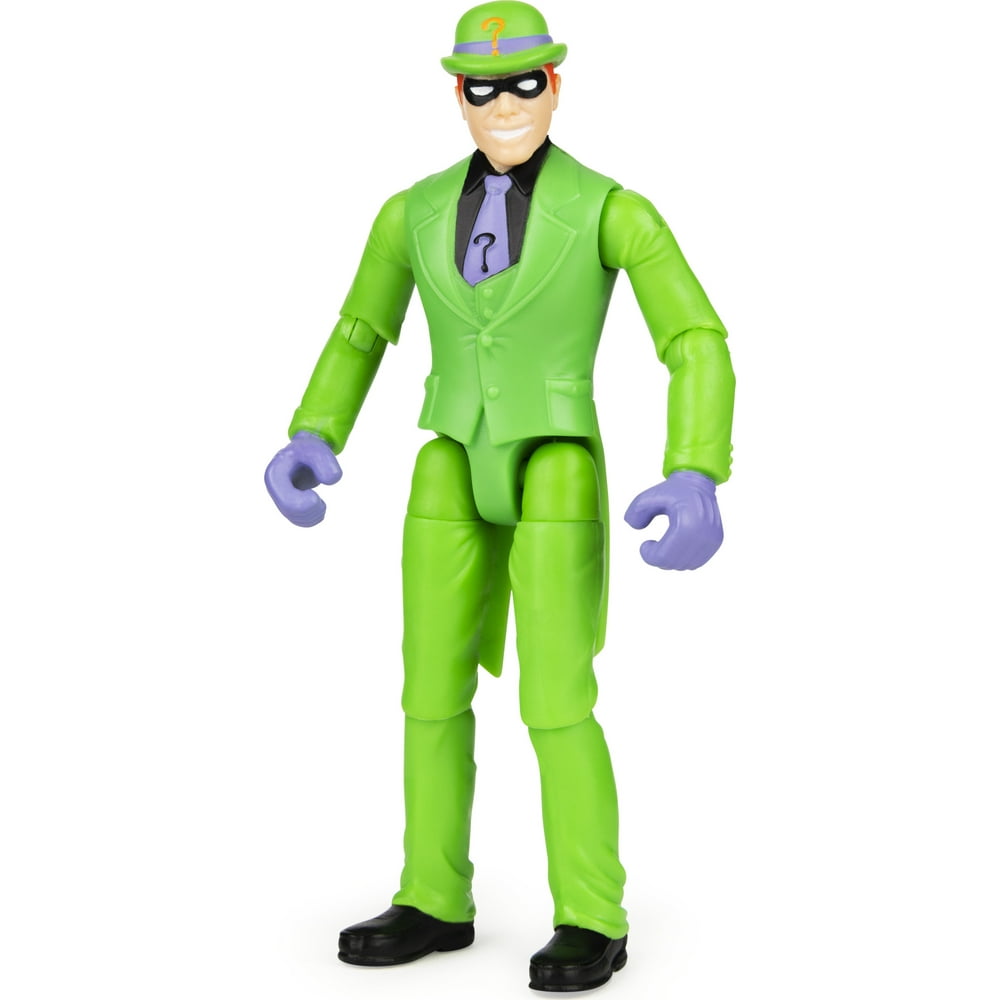 Batman 4-inch The Riddler Action Figure with 3 Mystery Accessories, for ...