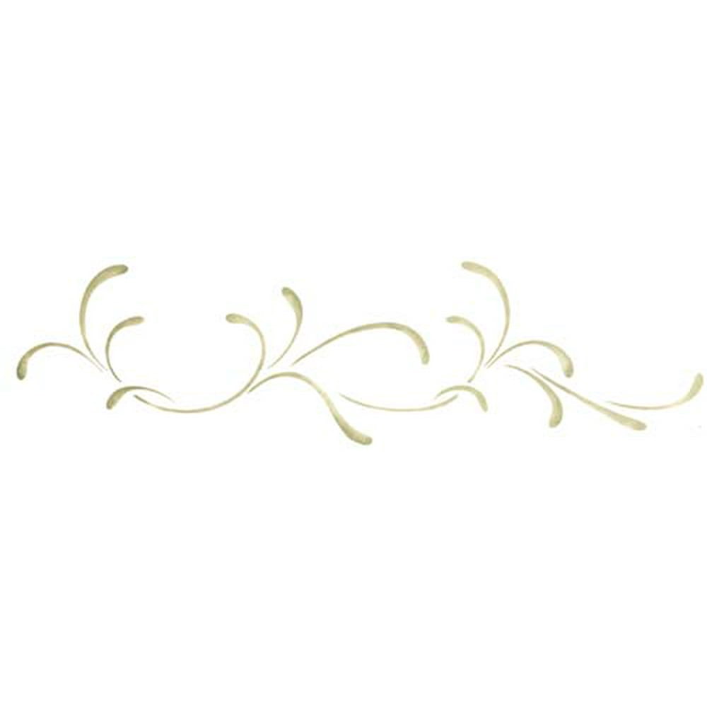 Scroll Wall Stencil SKU #3329 by Designer Stencils - Walmart.com ...