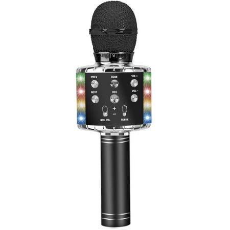 Microphone for Kids Wireless Microphone with Dancing LED Lights, Kids ...