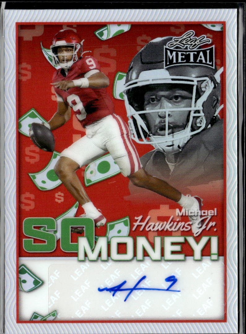 2025 Leaf Metal So Money! Michael Hawkins Jr. #SM-MHJ Red /15 - Walmart.com