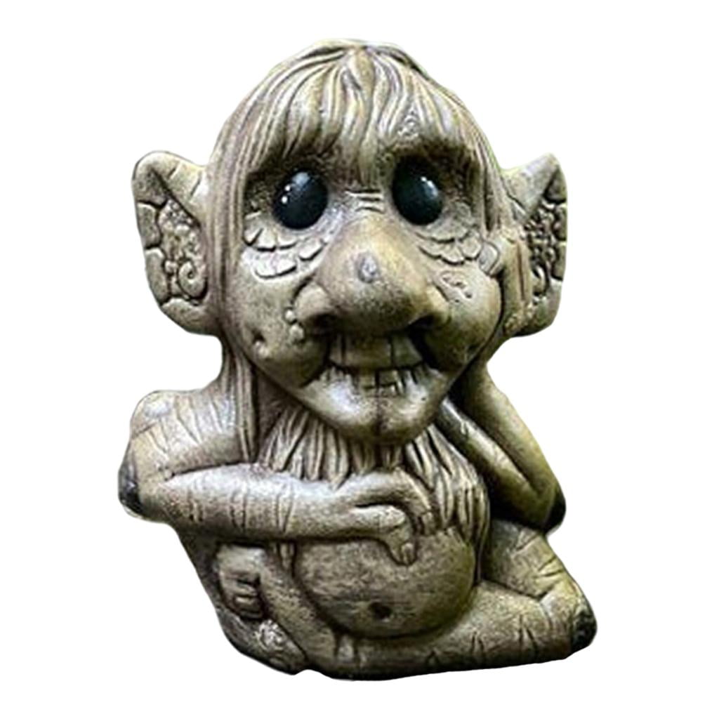 Bark Man Garden Ornaments Outdoor Decor Unique Statue Patio Barbarian ...