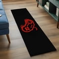Game Theme Runner Rugs 2x6 ft Red Game Controller Modern Lines Washable ...