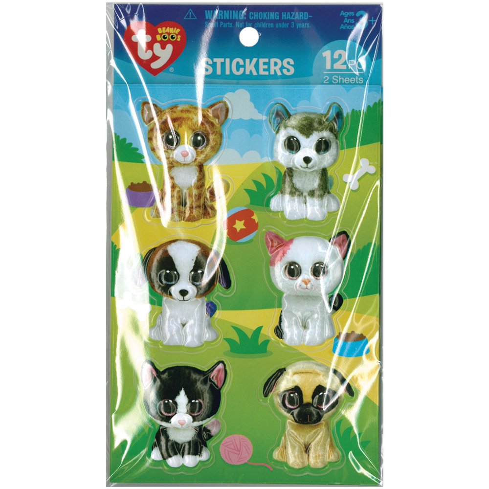 Beanie Boos Stickers 12/Pkg-Pet - Walmart.com - Walmart.com