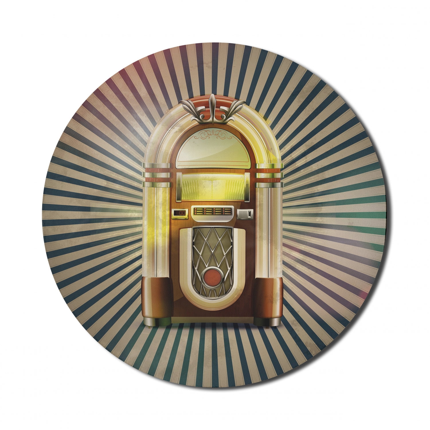 Jukebox Mouse Pad for Computers, Retro Vintage 50s Pin up Inspired ...