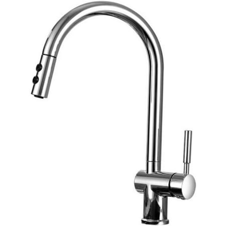 TLS Extendable Kitchen Faucet 360 Degree Swivel Spout Kitchen Sink ...