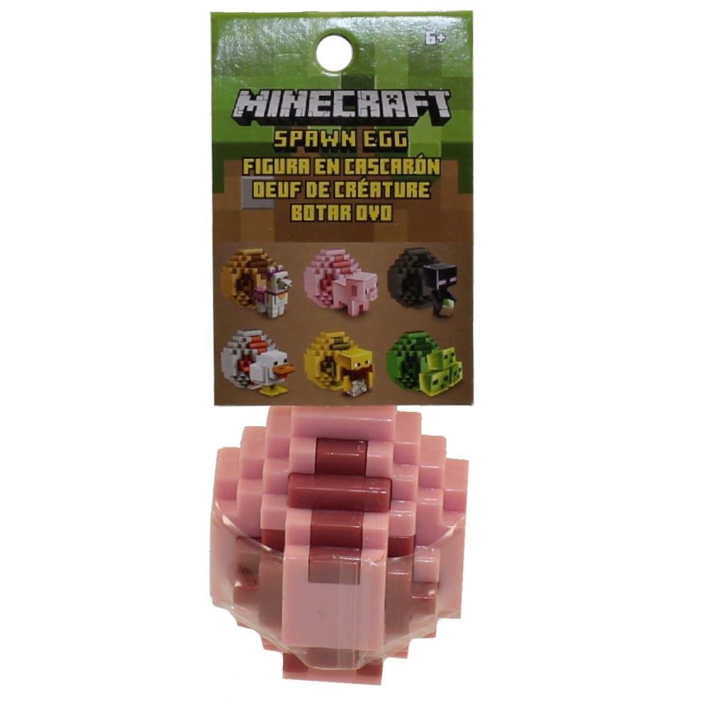 Mattel - Minecraft Spawn Egg with Mini Figure Inside - PIG (Pink Egg)(2 ...