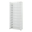 Mainstays 10 Tier 60 Pair Metal and Mesh Rolling Shoe Rack - Walmart.com