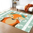 Cartoon Fox White Birch Carpets for Living Room Children's Room Carpet ...