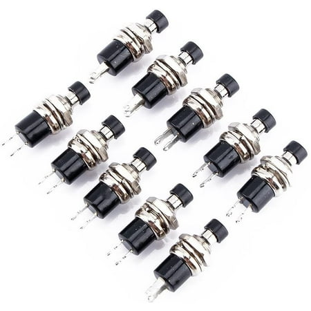 10pcs Mini Push Switch Button Micro Lockless Momentary On/Off Touch ...