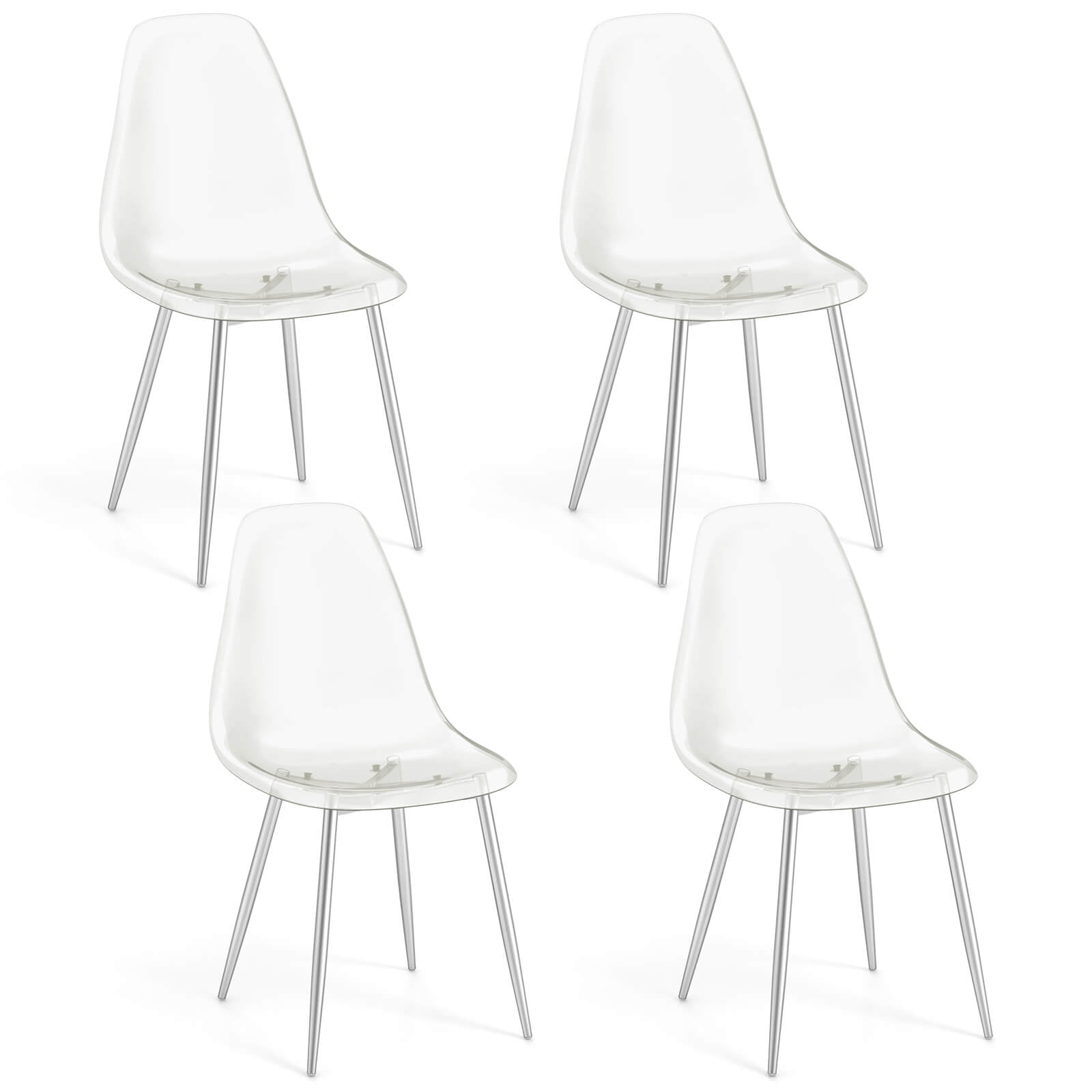 Click here for Costway Dining Chair Set Of 4 With Heavy-Duty Elec... prices