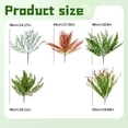 4 Pcs Artificial Plants Plastic Bushes Fern Grass Shrubs Fake Leaves ...