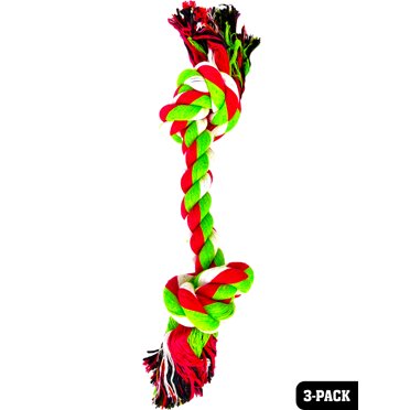 Dog Rope Toys for Aggressive Chewers, Tug of War Dog Toy with 5 Knot ...