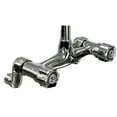 Wall Mounted Kitchen Faucet Double Handle Sink Basin Tap Cold Hot Water ...