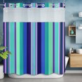 Abstract No Hook Shower Curtain with Snap in Liner, Colorful Mexican ...