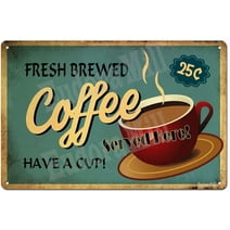 Coffee Get More! Endless Cup Café Restaurant Vintage Retro Metal Wall ...