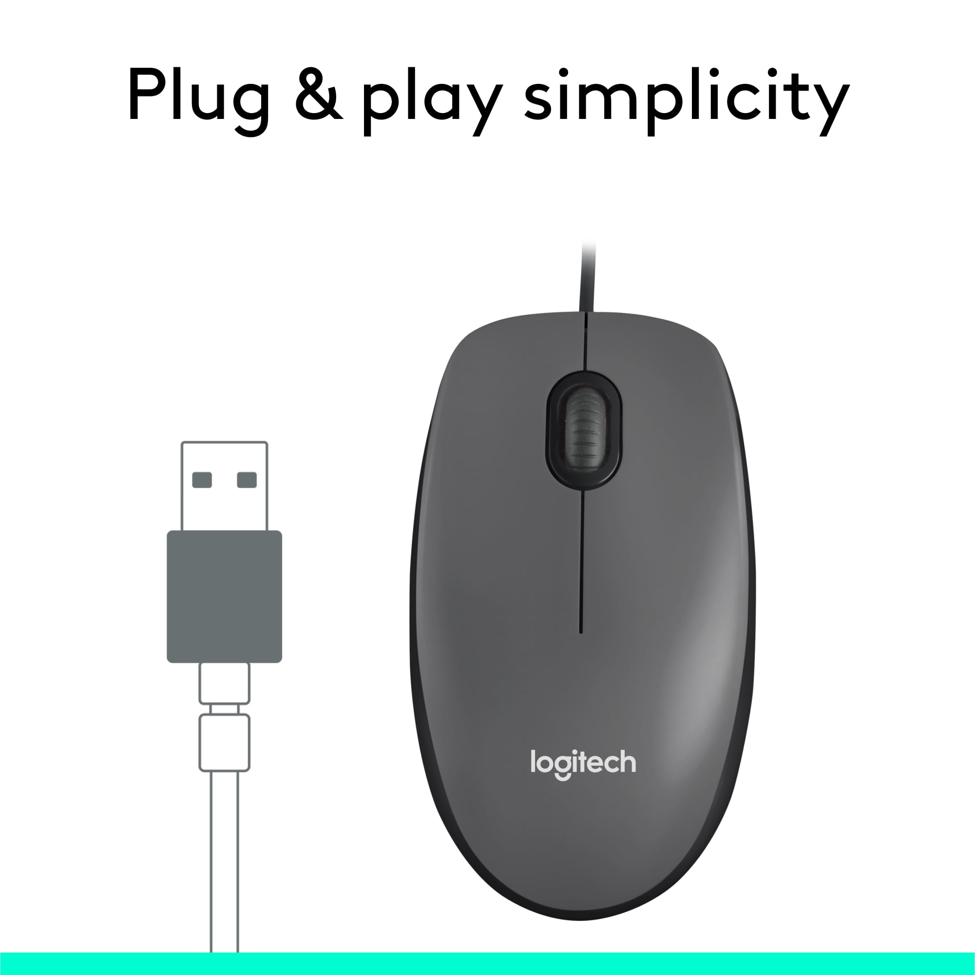 Logitech M100 Wired Optical Ambidextrous PC Mouse Philippines | Ubuy