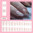 Fofosbeauty 24pcs Press on False Nails Tips, Almond Fake Acrylic Nails ...