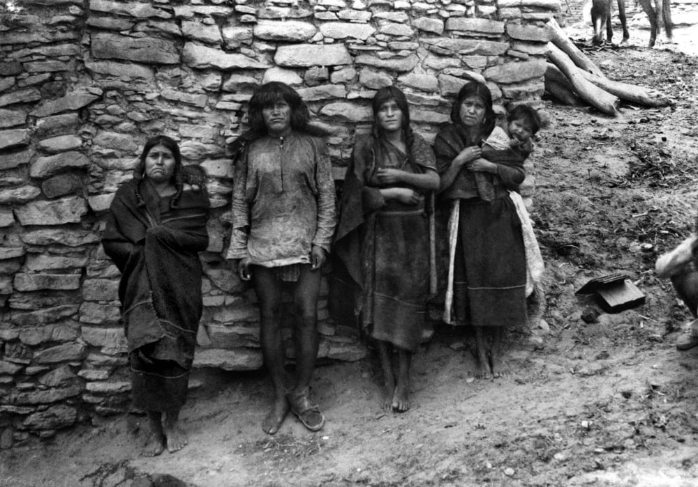 Arizona: Hopi, C1900. /Ngroup Of Hopi Native Americans In Oraibi ...