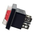 Red Rocker Switch On/Off With Waterproof Cover 4-Pin 250V 16A ...