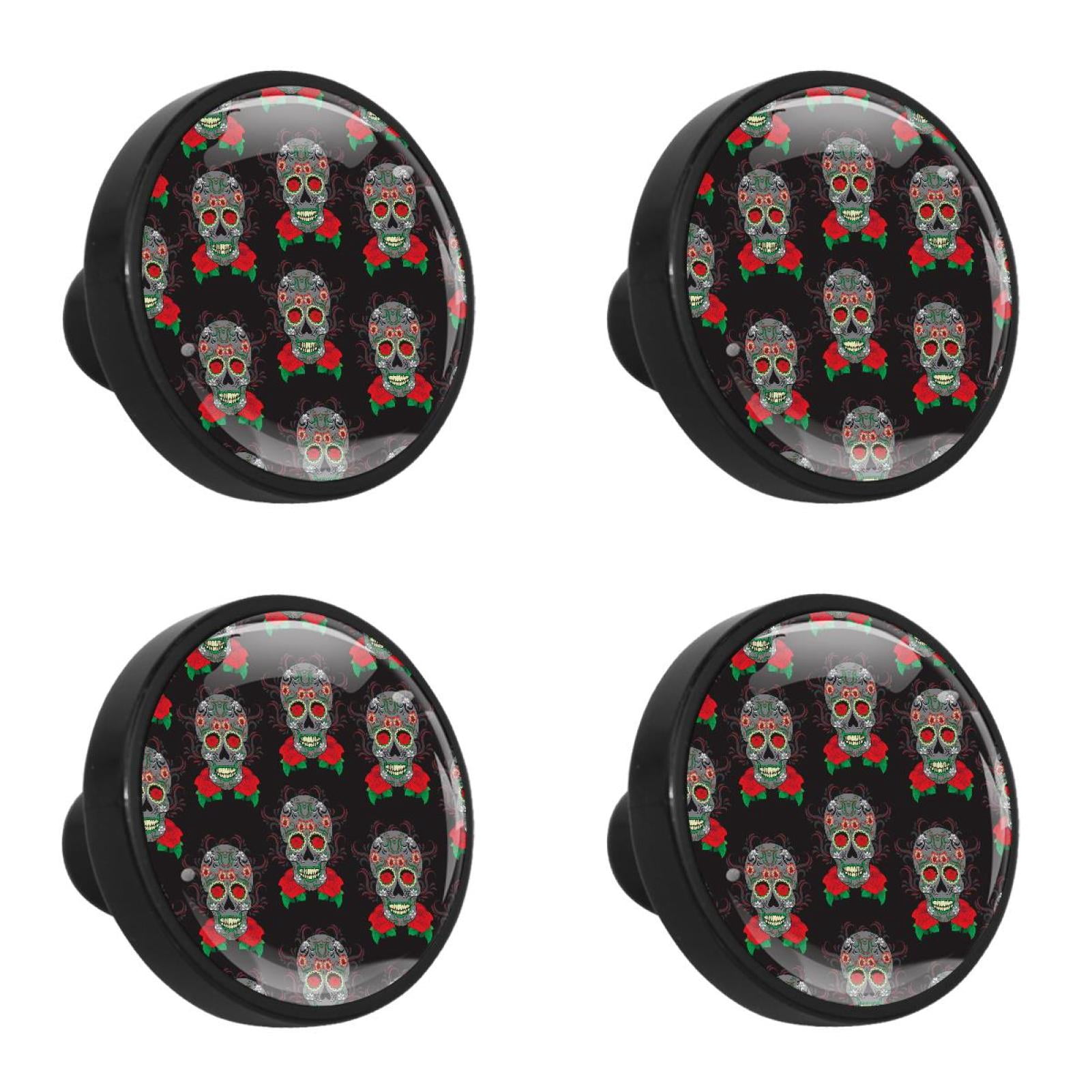 4 Pcs Skull Knobs for Kitchen Cabinet Cupboard Dresser Bookcase Drawer ...